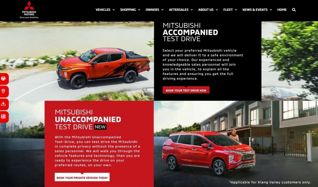 News: Mitsubishi unaccompanied test drive option for Klang Valley | CarSifu