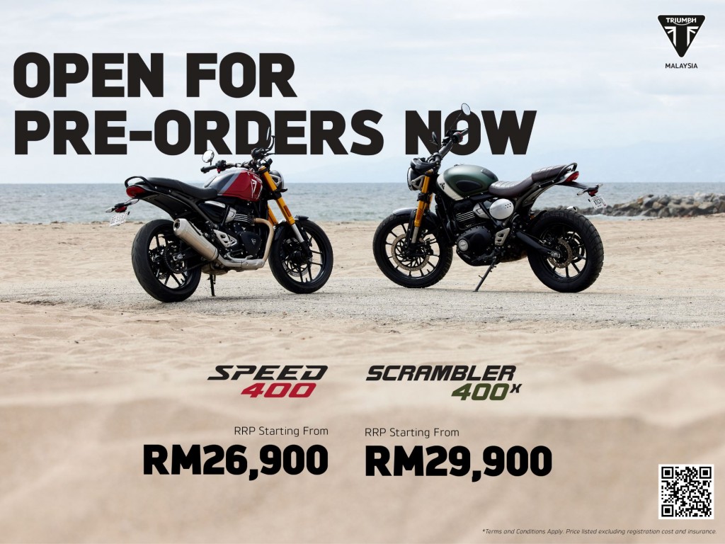 Triumph Speed 400 and Scrambler 400 X to arrive early 2024 | CarSifu