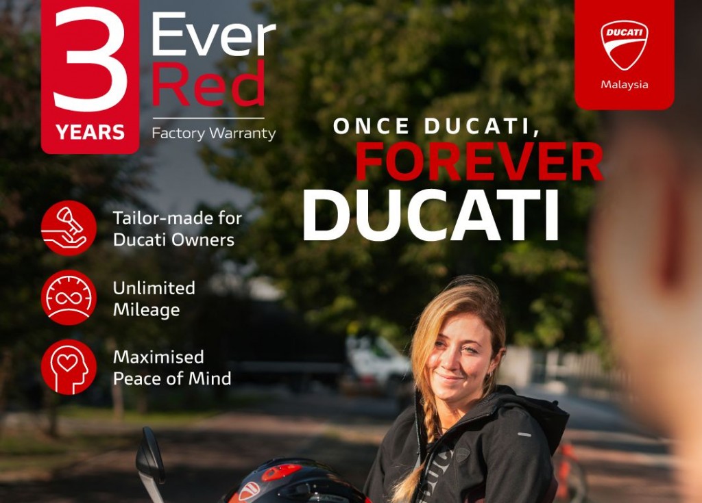 Ducati Malaysia unveils 3-year 'Ever Red Factory Warranty' | CarSifu